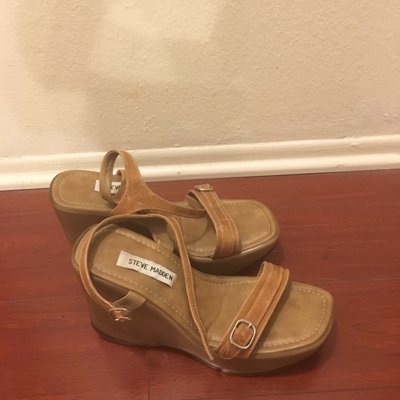Steve Madden | Shoes | Steve Madden Hotcaramel Colored Platforms | Poshmark